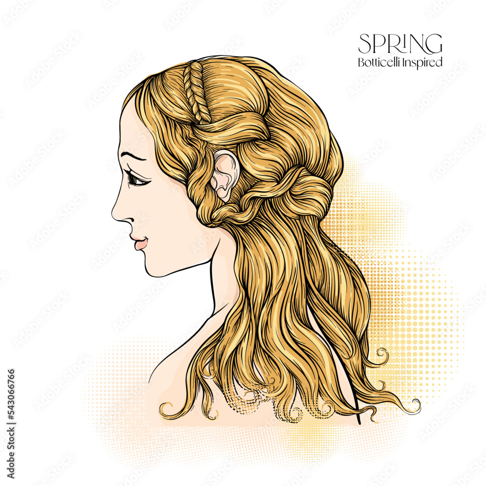 Portrait of a woman inspired by a painting by Renaissance artist ...