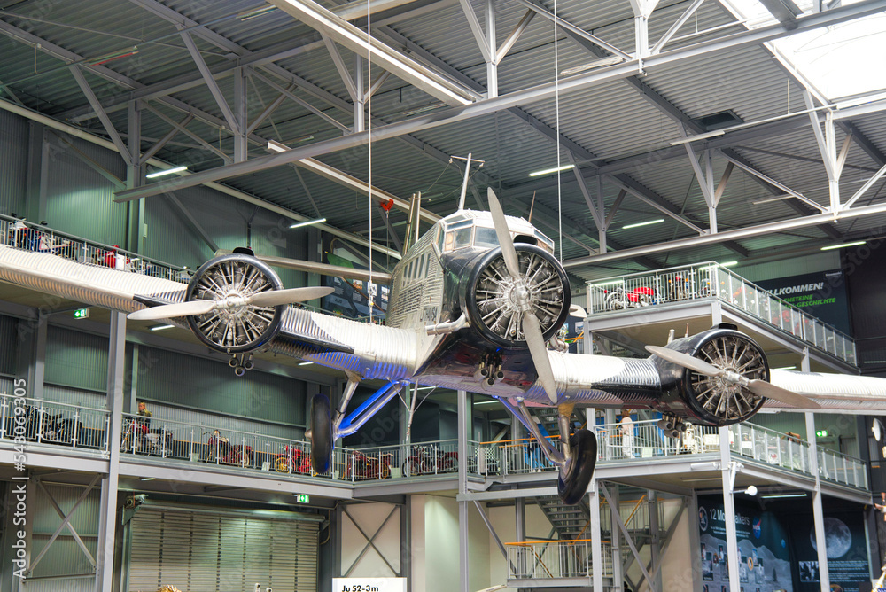 SPEYER, GERMANY - OCTOBER 2022: transport medium bomber aircraft ...