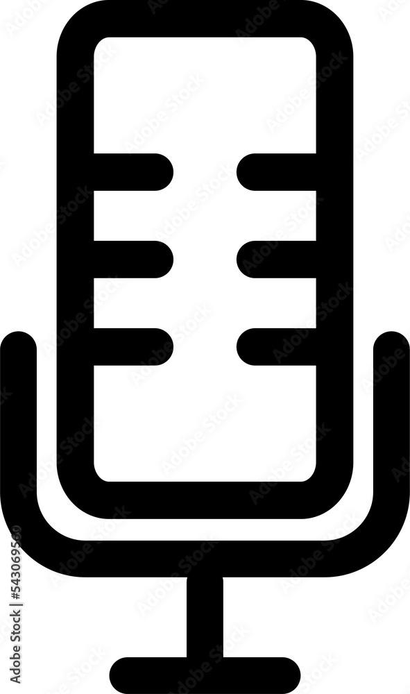 Microphone icon in png. Mic symbol in png. Music sign. Microphone on ...