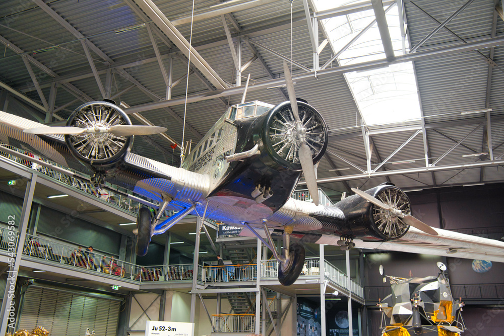 SPEYER, GERMANY - OCTOBER 2022: transport medium bomber aircraft ...