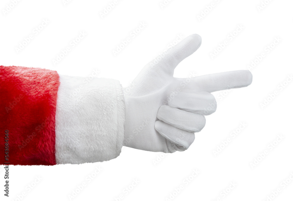 santa claus hand pointing finger on transparent PNG - christmas idea ...