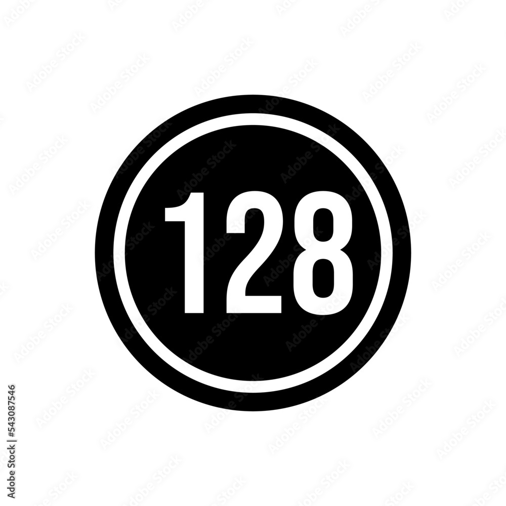 Numeric icon vector design templates Stock Vector | Adobe Stock