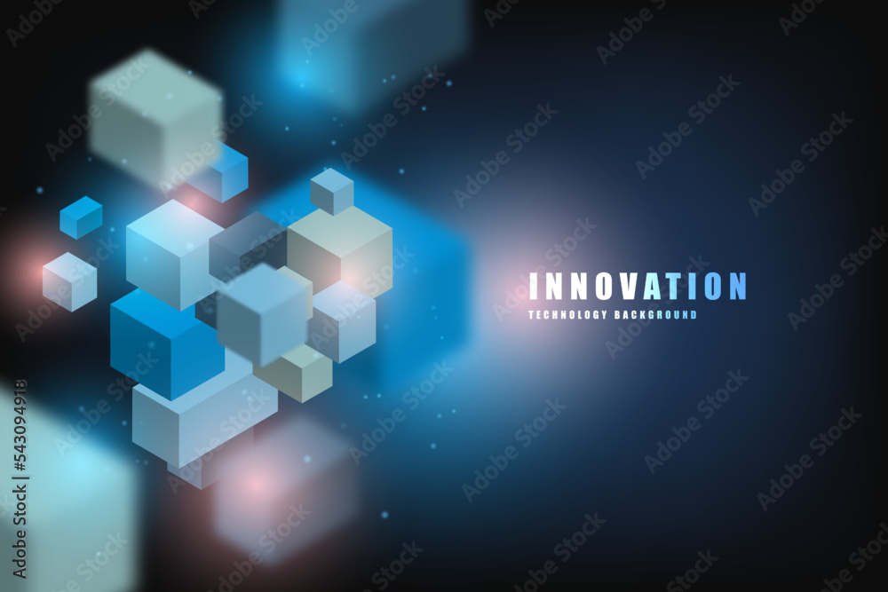 Hi-tech digital technology futuristic circuit digital.Abstract ...