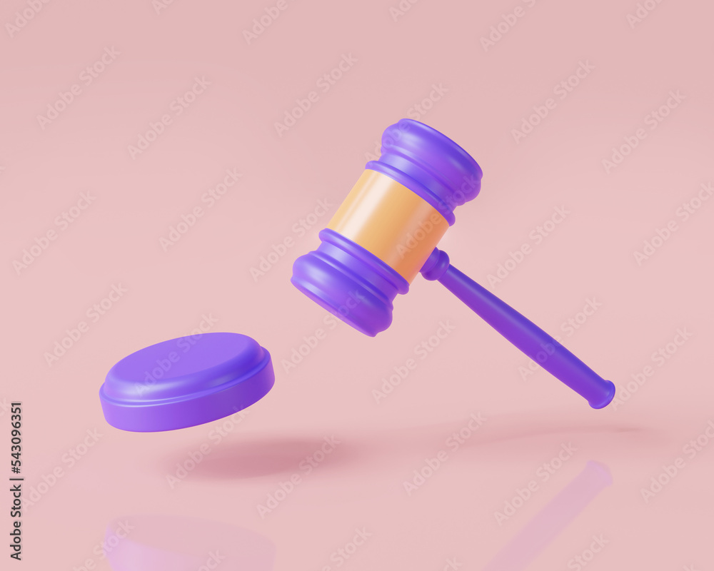 Purple judge gavel icon floating on pink background. judgement Hammer ... Purple judge gavel icon floating on pink background. judgement Hammer ...