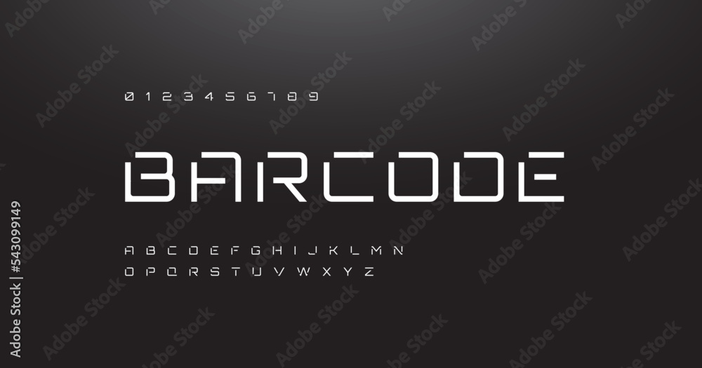 Modern futuristic sci-fi vector font. future space style typeface ...