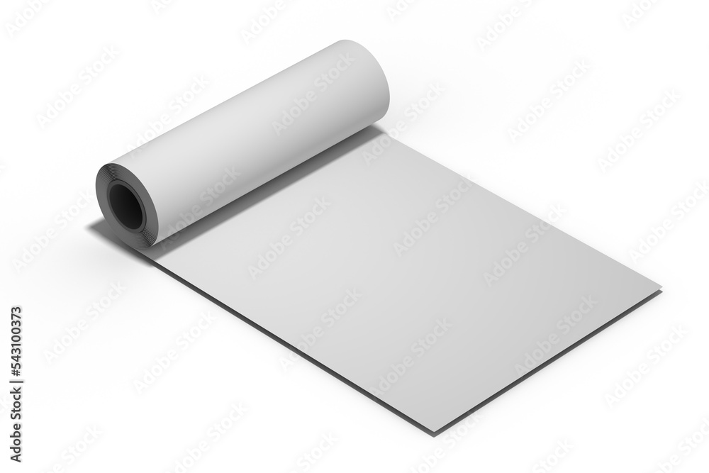 Photo & Art Print Transparent PNG mockup with A4 paper roll, dariaren
