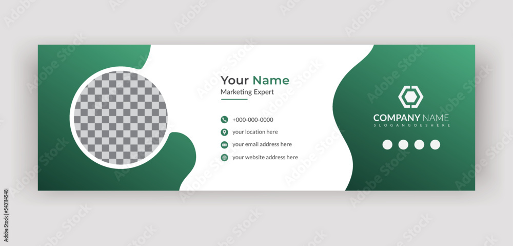 Simple Modern and minimalist email signature or clean professional ...