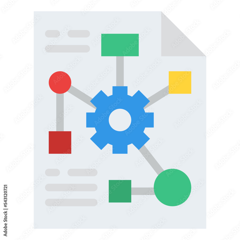 scheme design thinking practical process knowledge icon Stock Vector ...