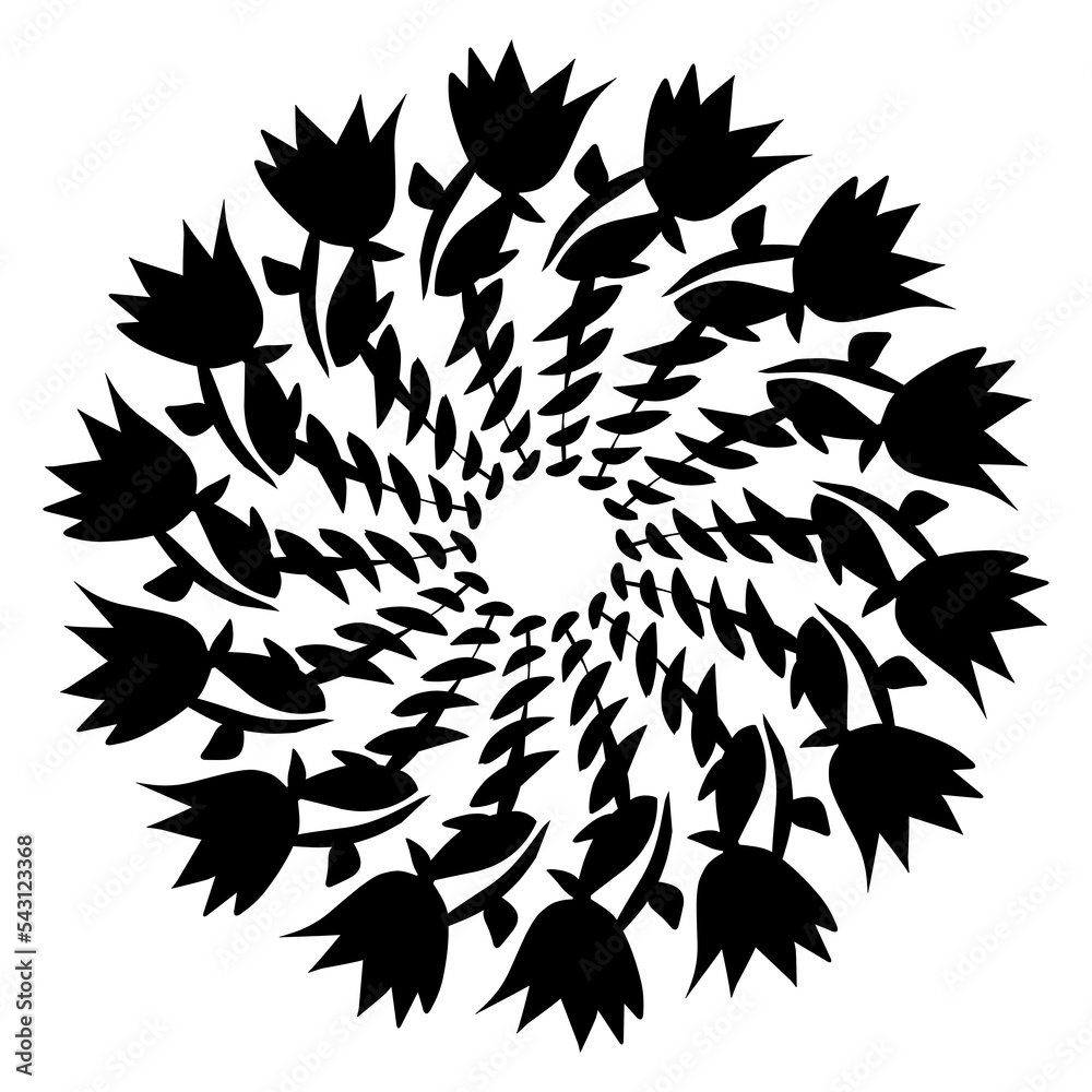 flower vortex transparent png image Stock Illustration | Adobe Stock