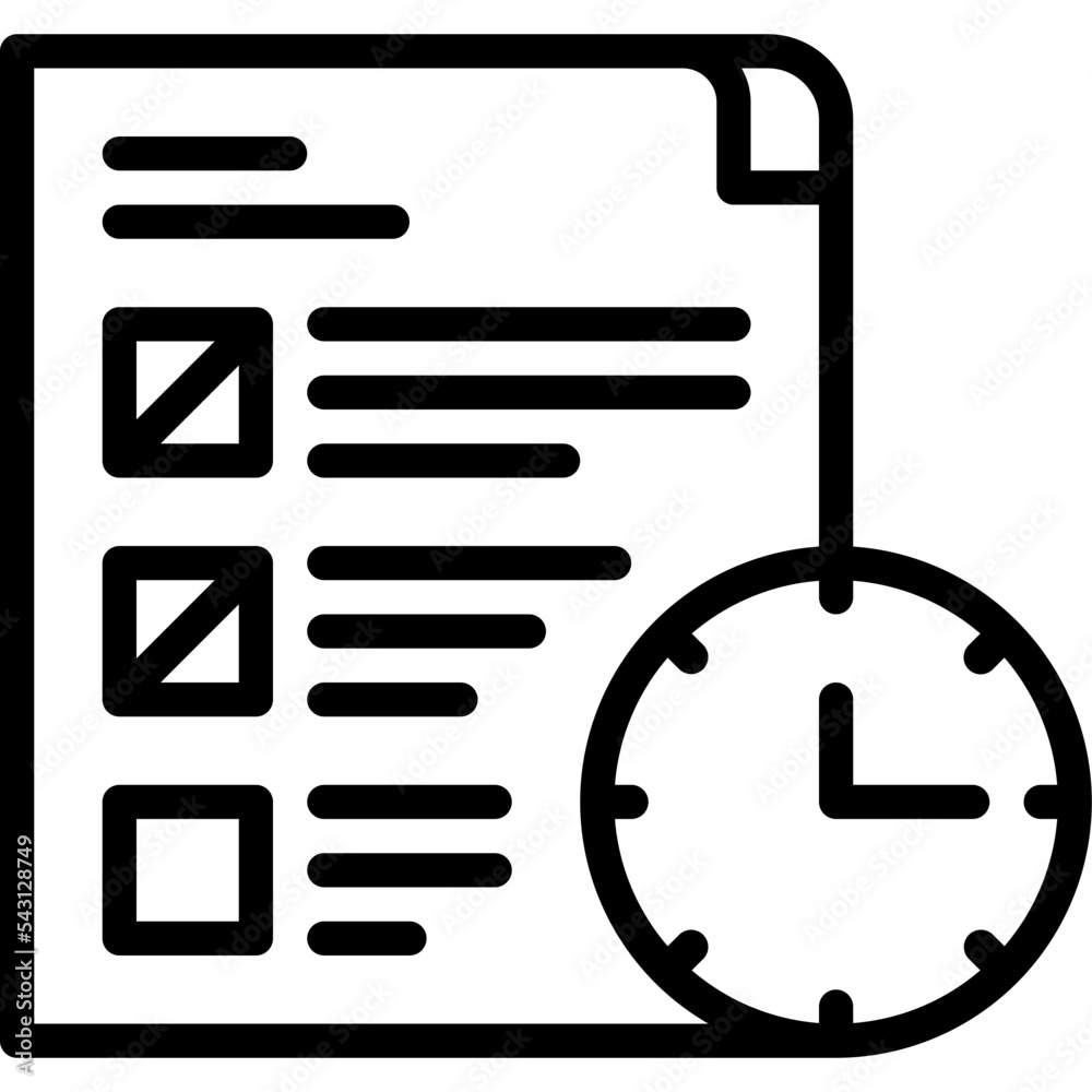 timesheet date time schedule icon Stock Vector | Adobe Stock