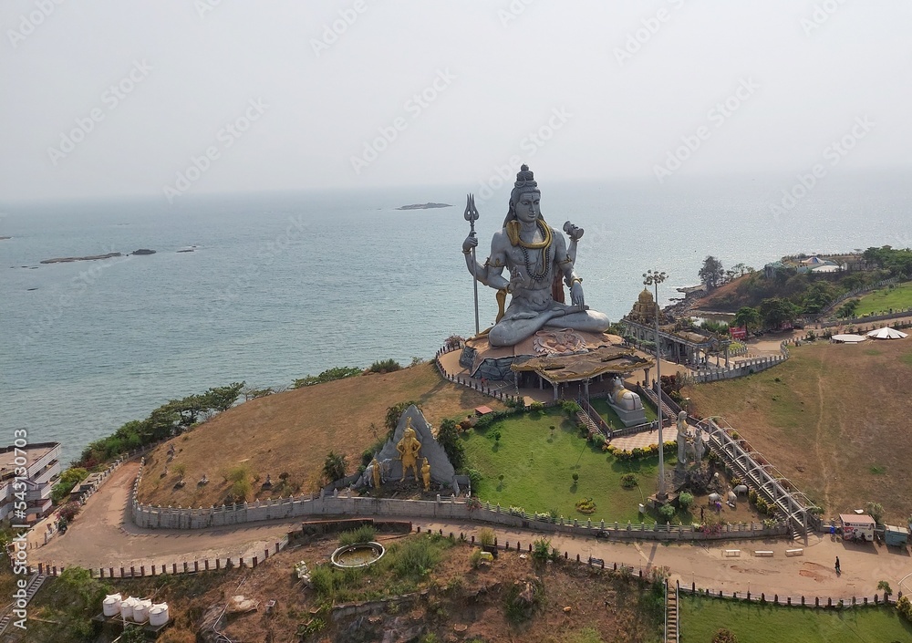 Murudeshwar temple is most famous for its massive Shiva statue. It is ...
