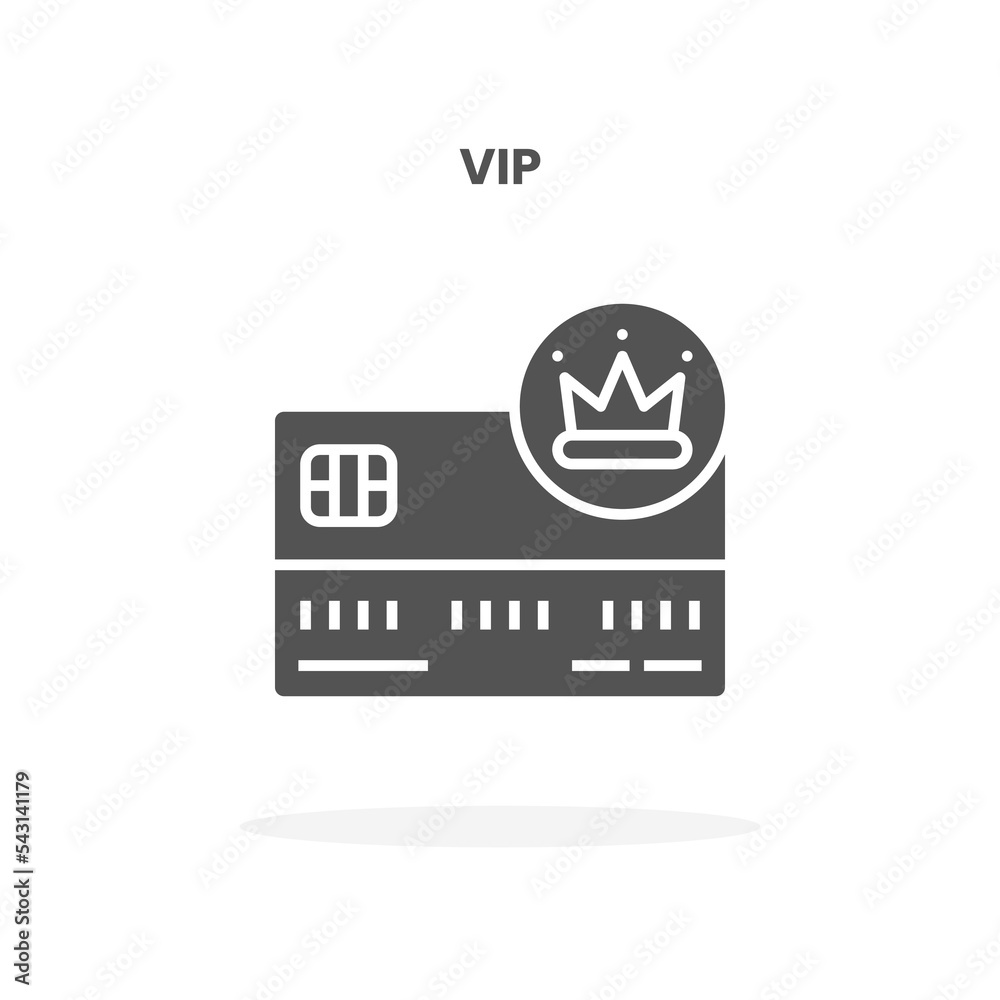 Credit Card VIP glyph icon. Can used for web, app, digital product ...