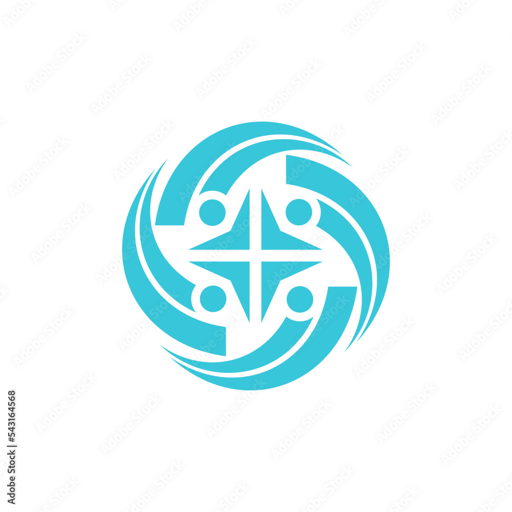 an illustration of a logo that depicts the synergy team, this logo will ...