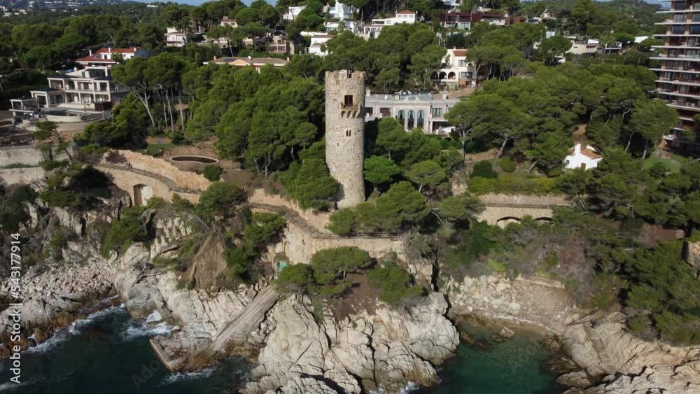 Aerial view of the Torre Valentina, in Calonge, is one of the most ...