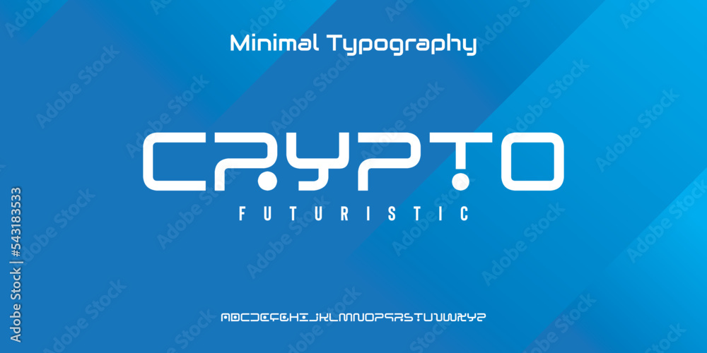 Line font and minimal typography. Monogram font style. Modern abstract ...