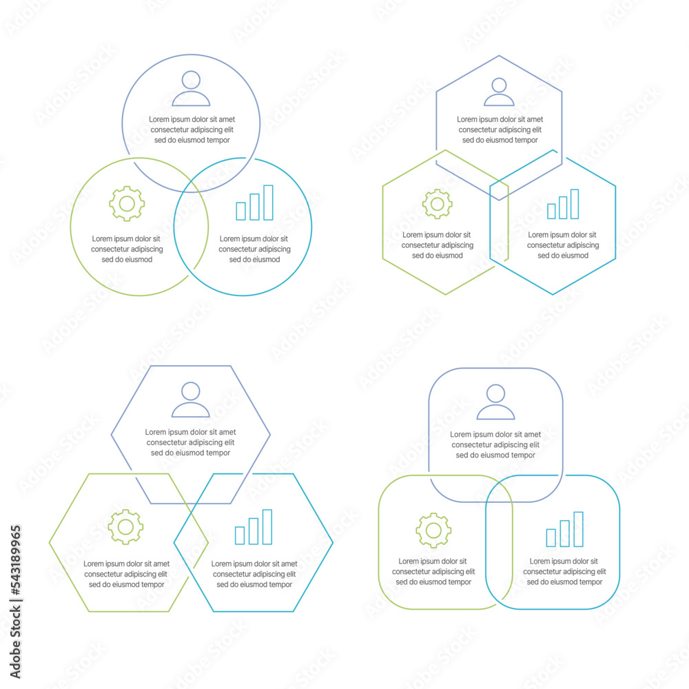 Diagram, infographic in simple, minimal line style. A set of graphic ...