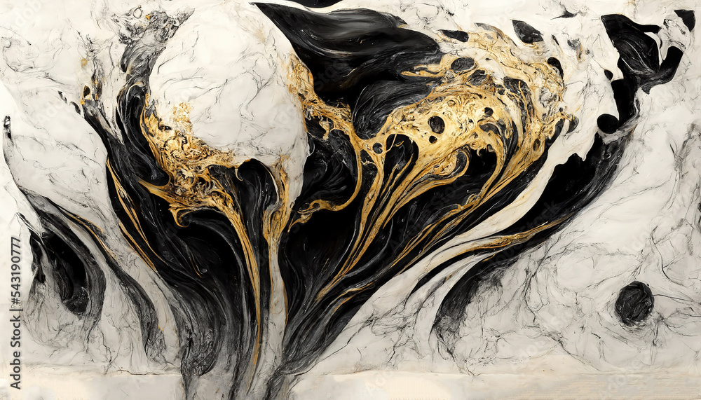 Luxurious golden black marble texture. Marble ink from exquisite ...