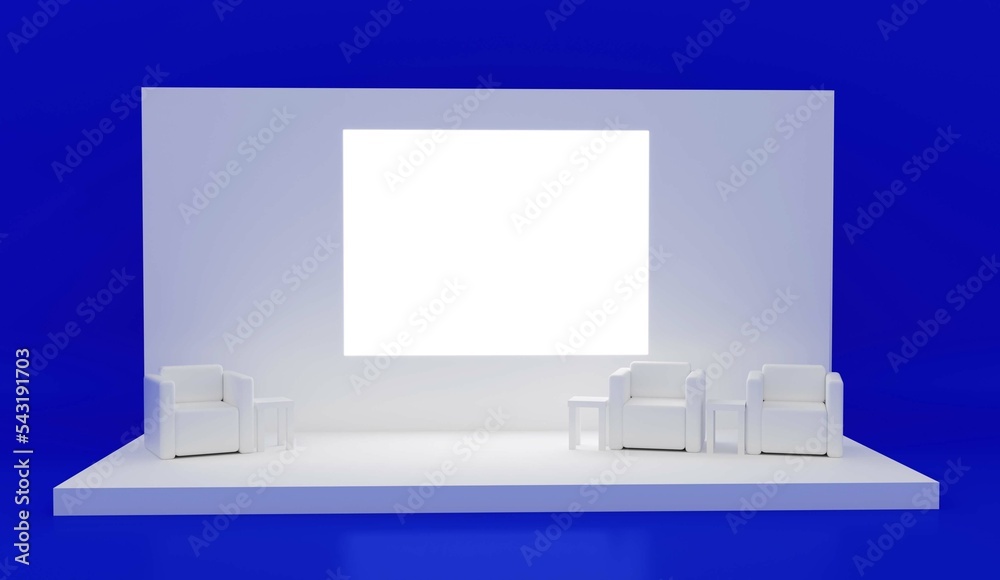 Empty stage design for mockup and corporate identity, display. Platform ...