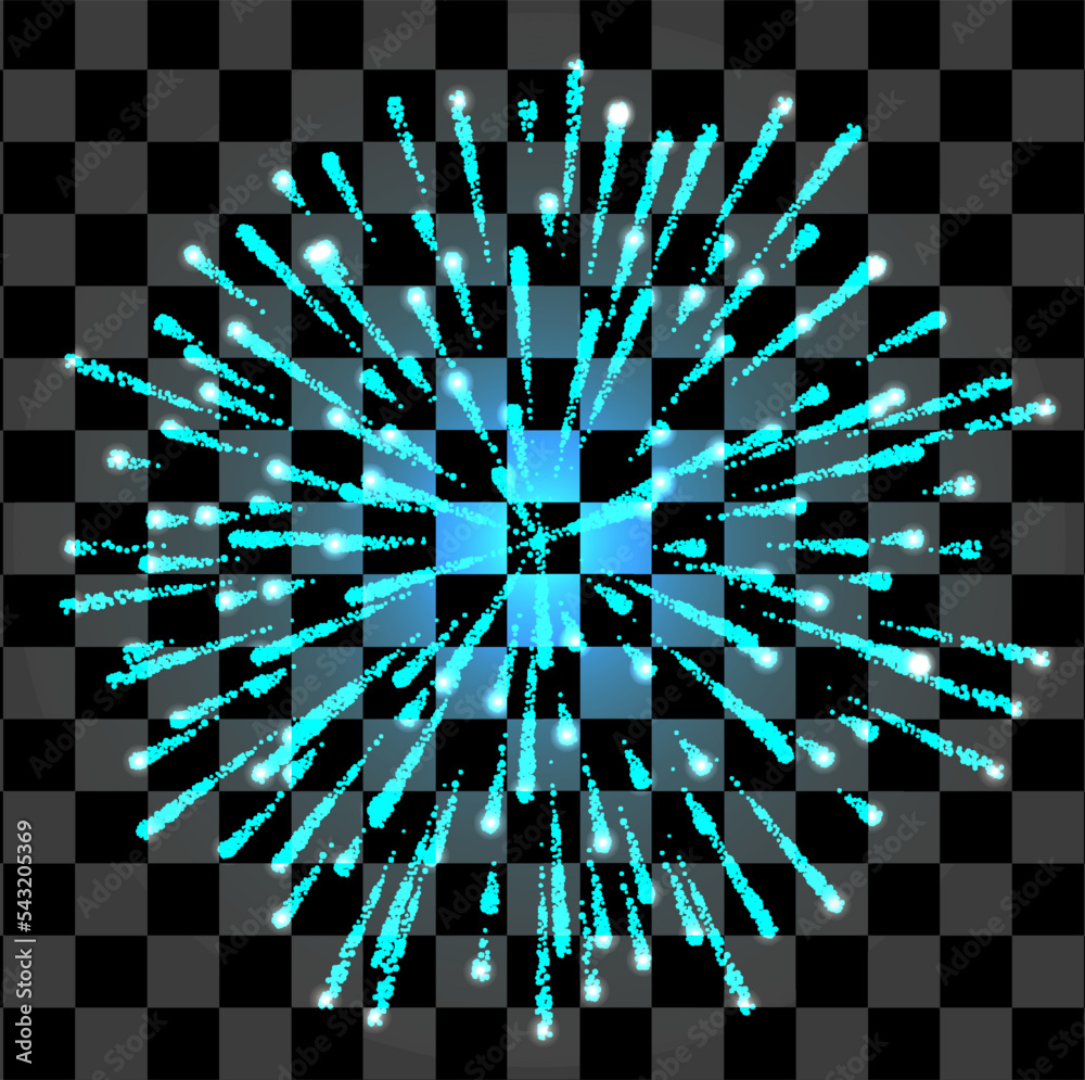 Divali festival. New Year Salute. 4th July Salute. Vector isolated ...