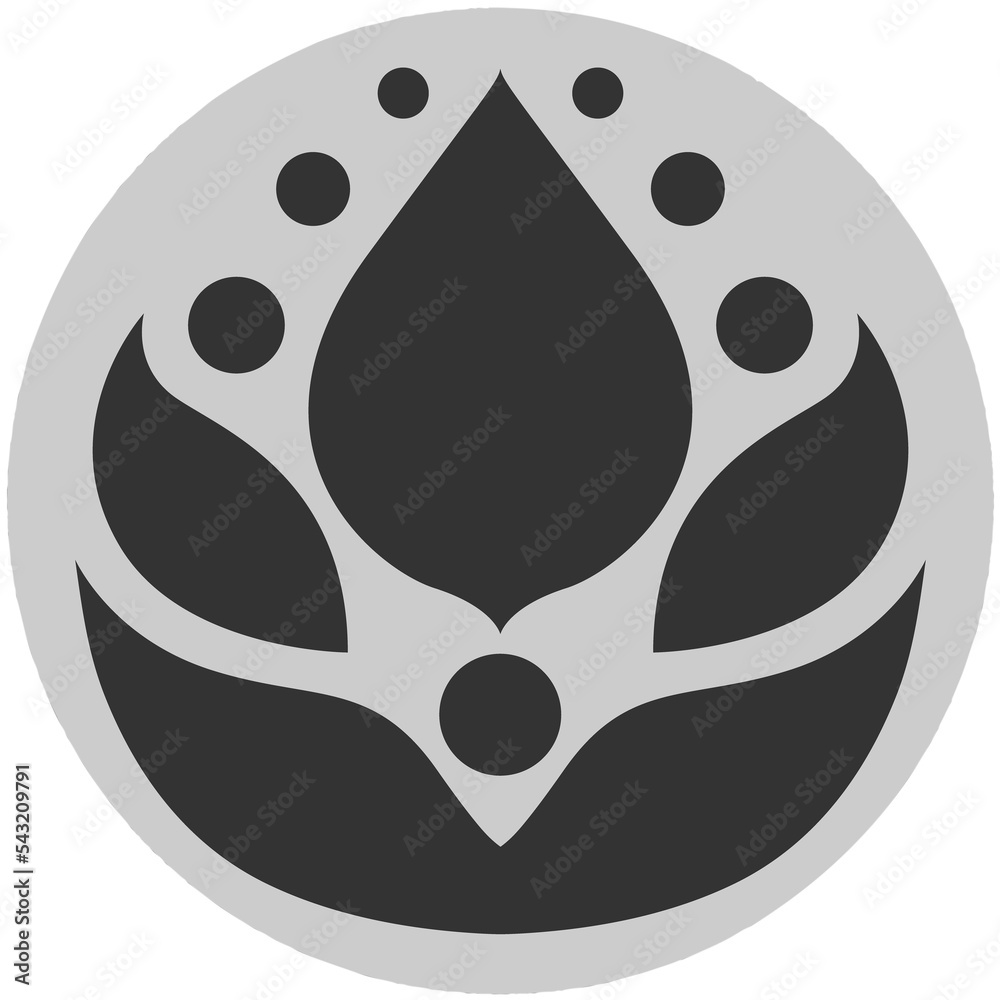 leaf tree flower floral logo icon symbol sign png design illustration ...