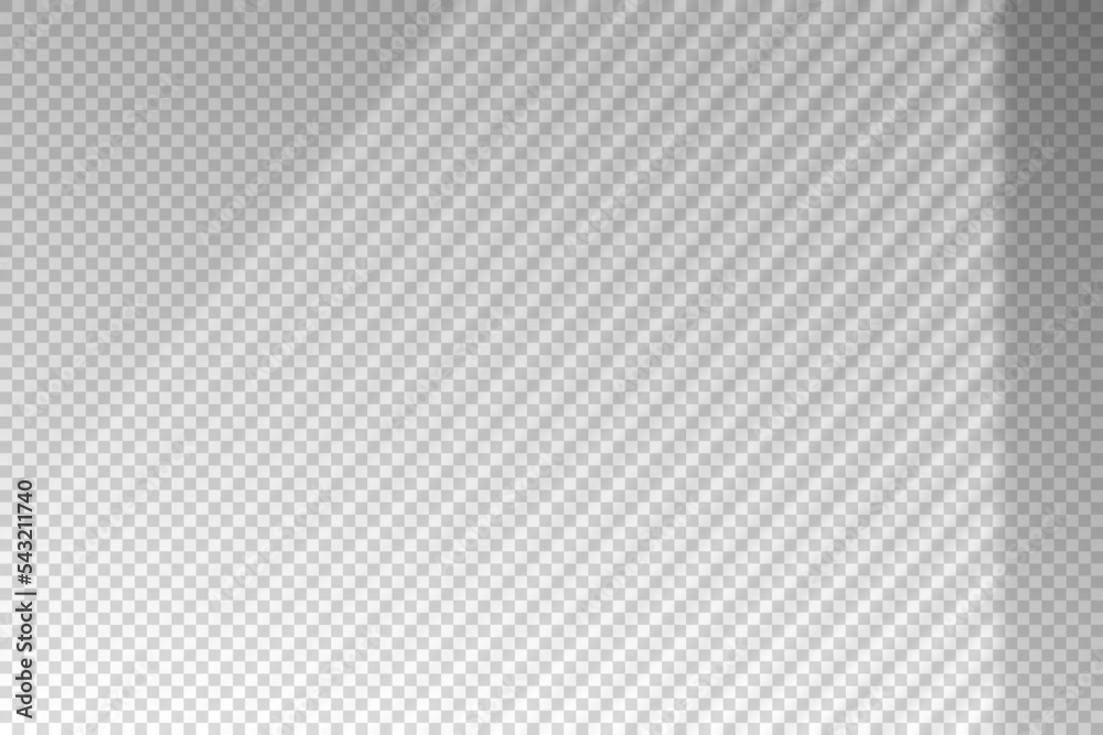 Shadow blinds. Light from window isolated on transparent background ...