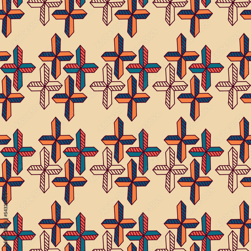 Christian seamless pattern. Background with bright crosses. Baptism and ...