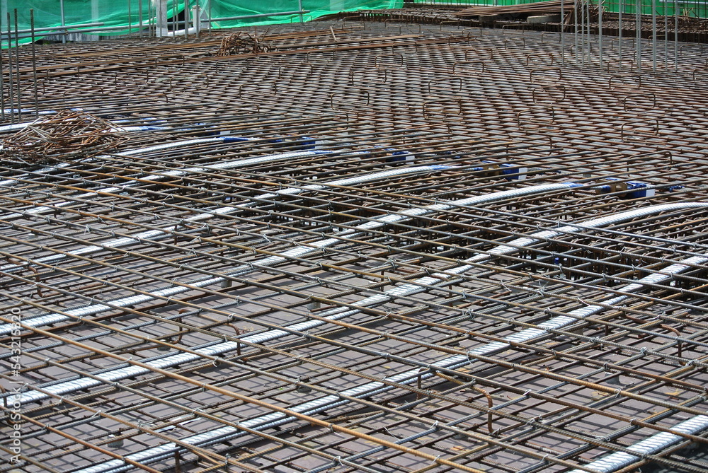 MALACCA, MALAYSIA -APRIL 14, 2016: Pre-stress cable tendons for ...
