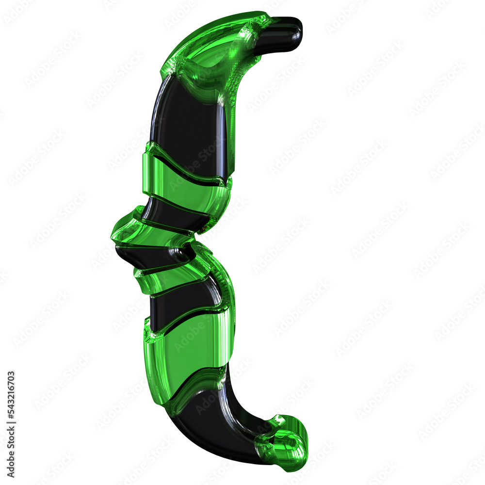 Black with green straps. symbol { Stock Illustration | Adobe Stock
