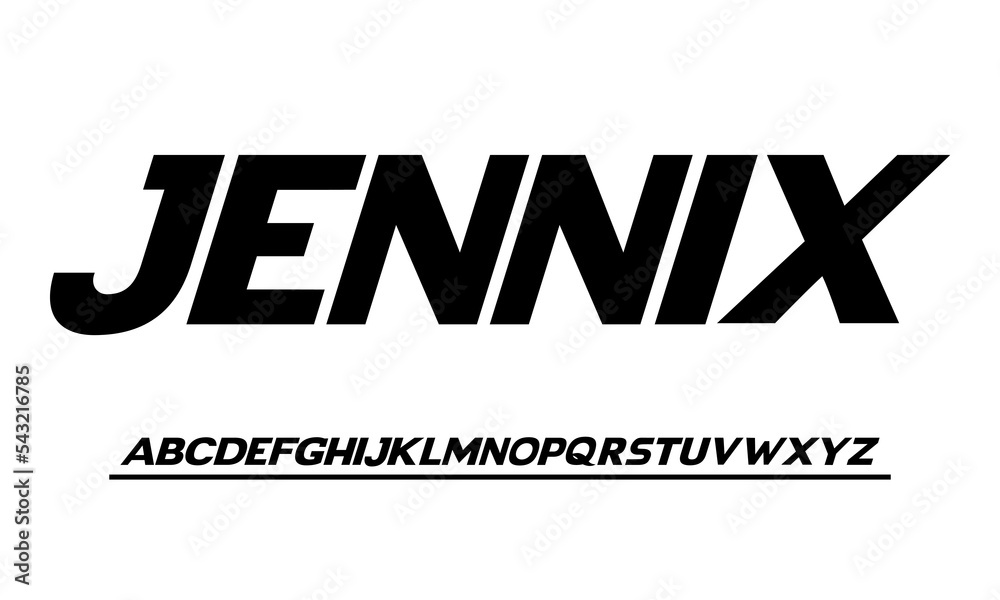 Font Abc Vector Stock Vector Adobe Stock