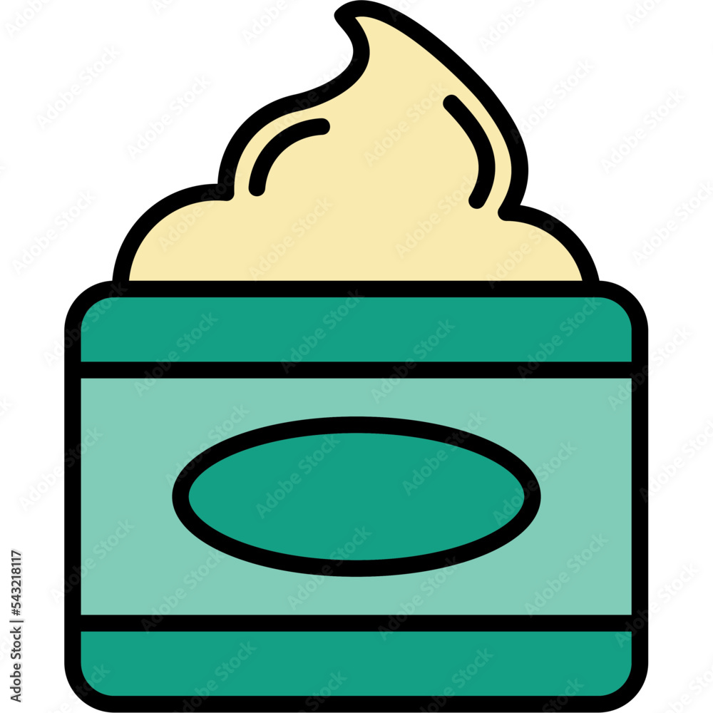 Cream Icon Stock Vector | Adobe Stock
