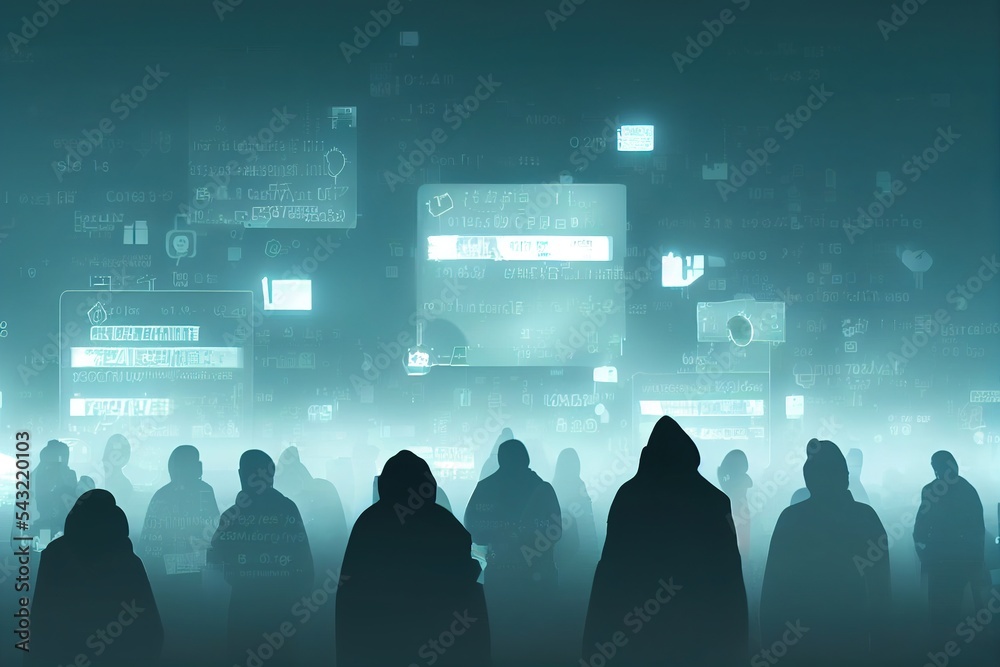 Darknet business circle background with cryptic symbols Stock ...
