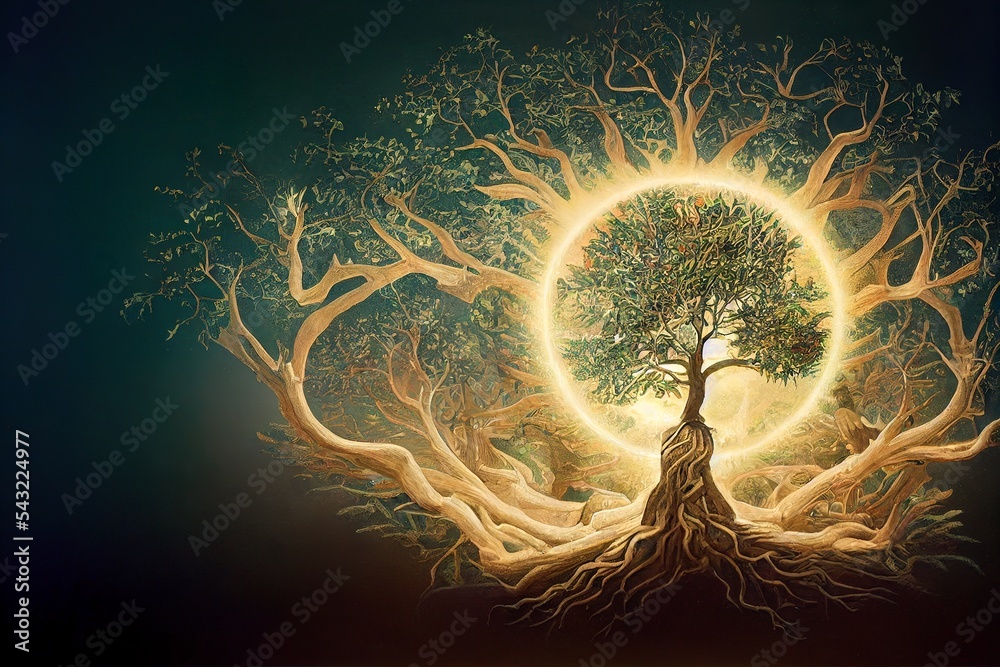 Tree of life in the Garden of Eden concept art, Nordiah Foto, Poster ...