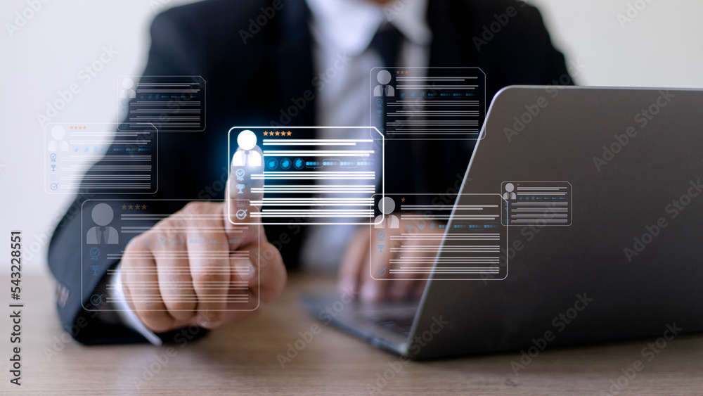 HR(human resources) technology.Online and modern technologies for ...