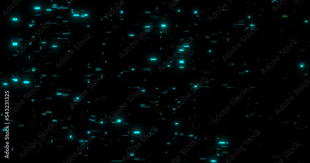 Glitch noise distortion of broken video image background, VHS effect ...