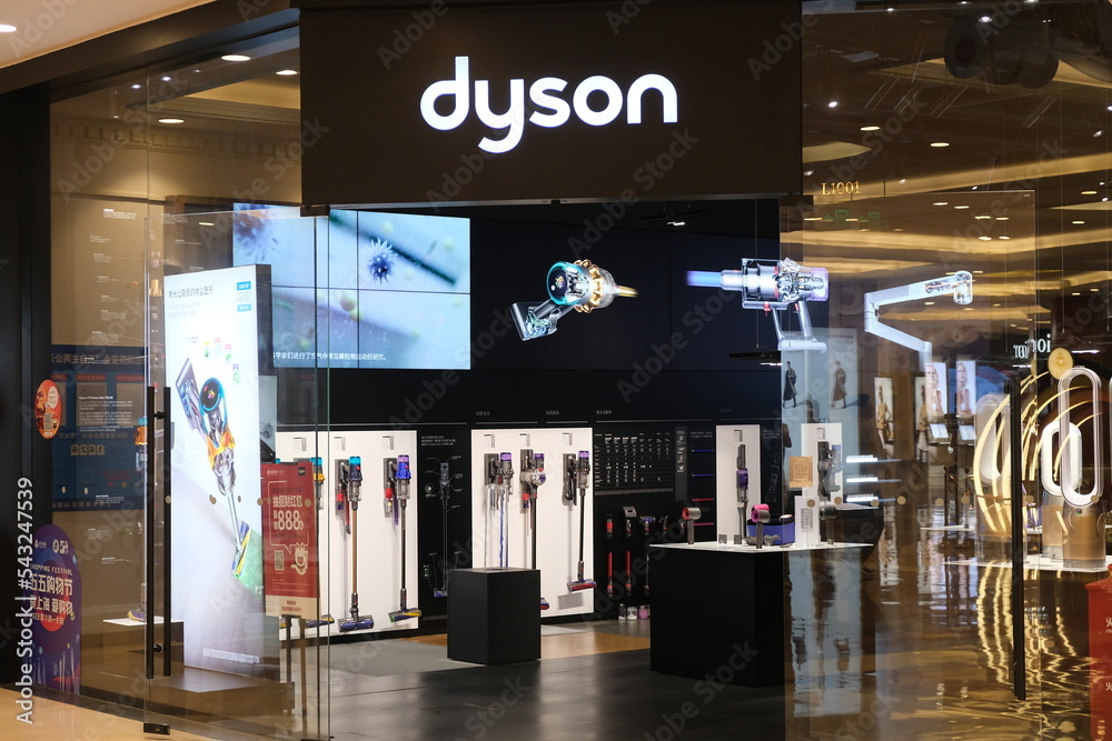 Shanghai,China-September 3rd 2022: facade of dyson retail store with brand logo. Stock Photo ...