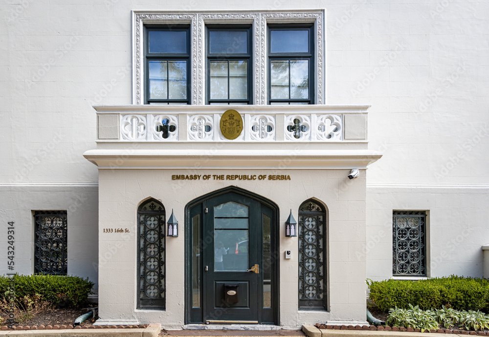 Washington, DC; 09/24/2022; Photo of the front of the Republic of ...