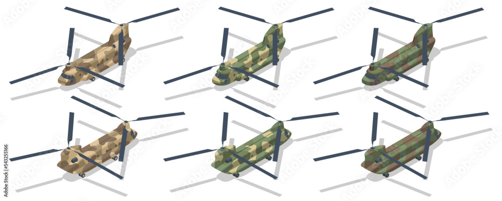 Isometric Chinook is a tandem-rotor helicopter developed. Chinook is a ...