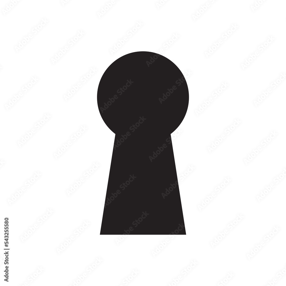 keyhole symbol icon vector sign Stock Vector | Adobe Stock