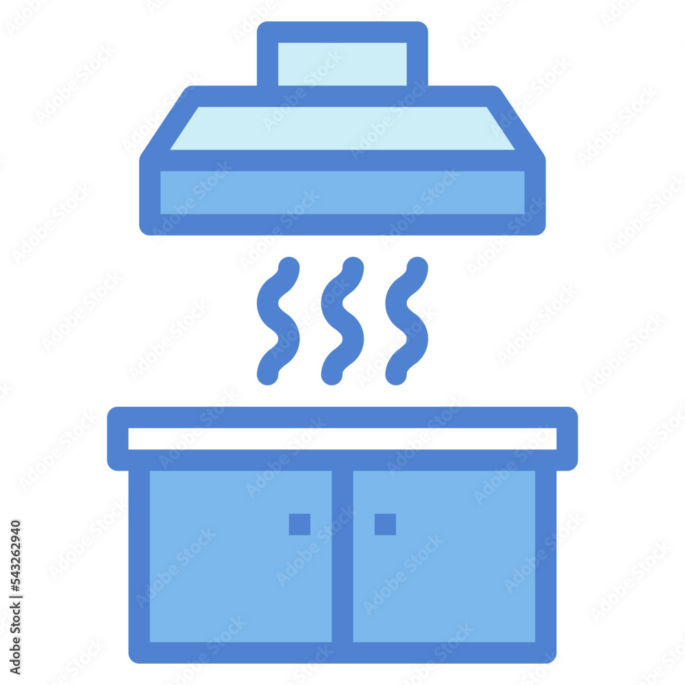 Convertible Range Hood two tone icon style Stock Vector | Adobe Stock