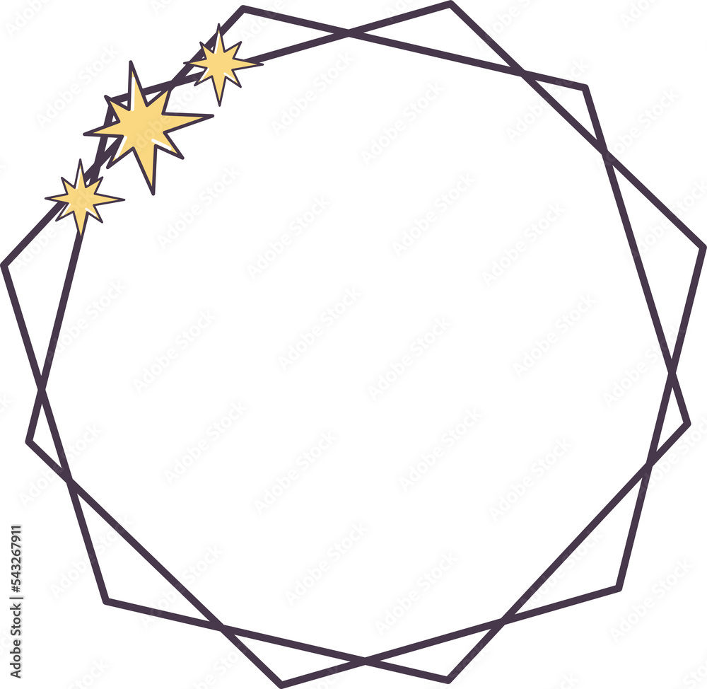 Frame stars christmas lights on transparent background . Magic flying ...