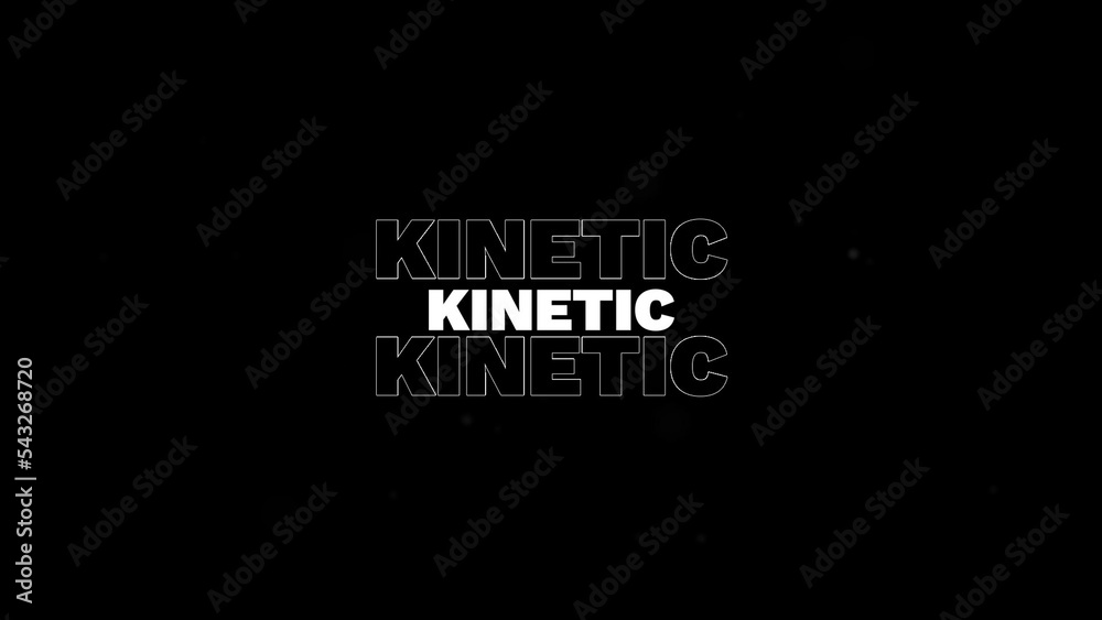 Trendy Kinetic Typography Stock Template | Adobe Stock