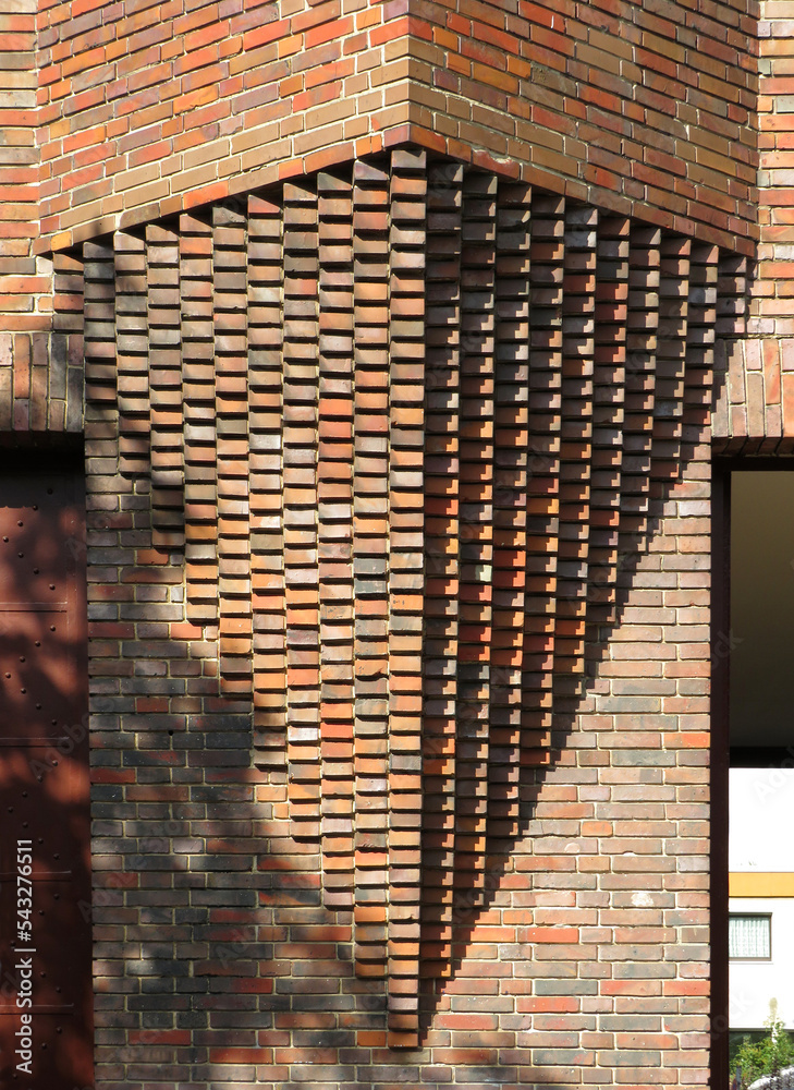 Streets of Berlin. Brick architecture of the 20´´´´ s in the Quarter of ...