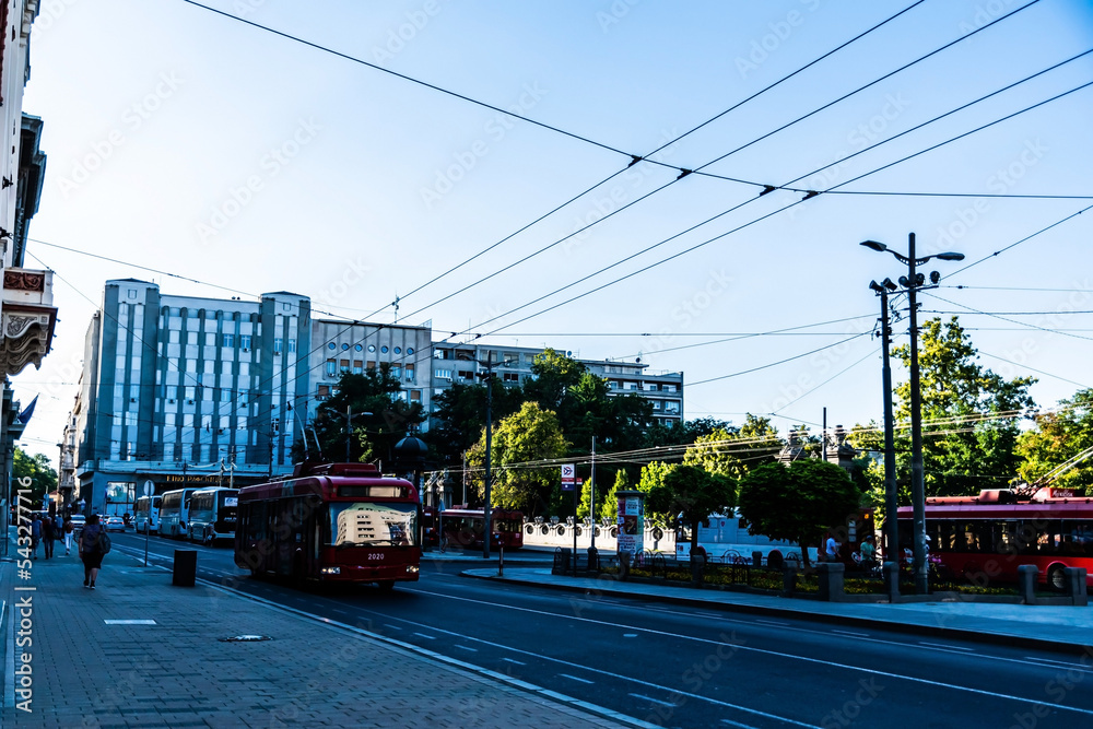 Students Square and the starting station of Belgrade buses and ...