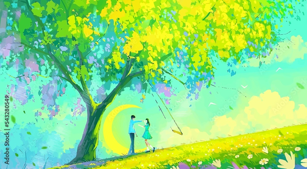 Anime Couples Dancing Together
