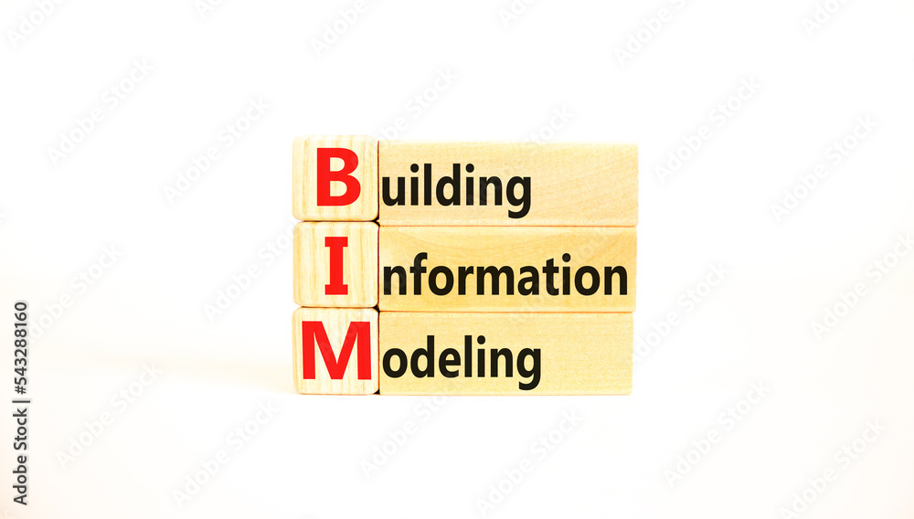 BIM building information modeling symbol. Concept words BIM building ...