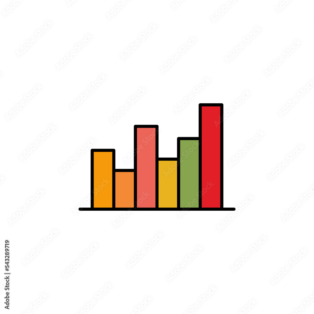 Research paper chart outline icon. Element of finance illustration icon ...