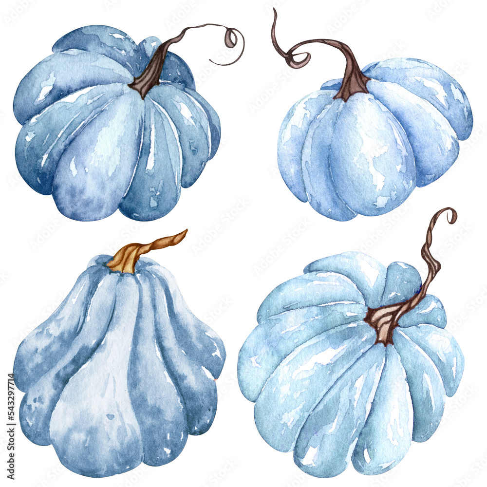 Blue Pumpkin Clip Art