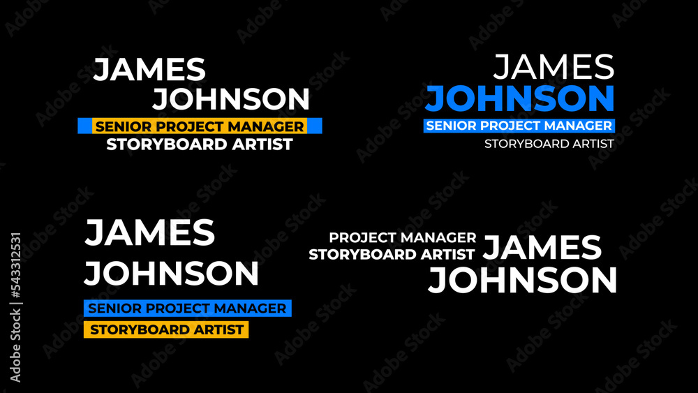 Simple Title Overlay Stock Template | Adobe Stock