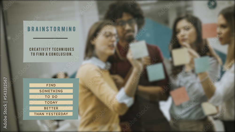 Sticky Note Steps Overlay Stock Template | Adobe Stock