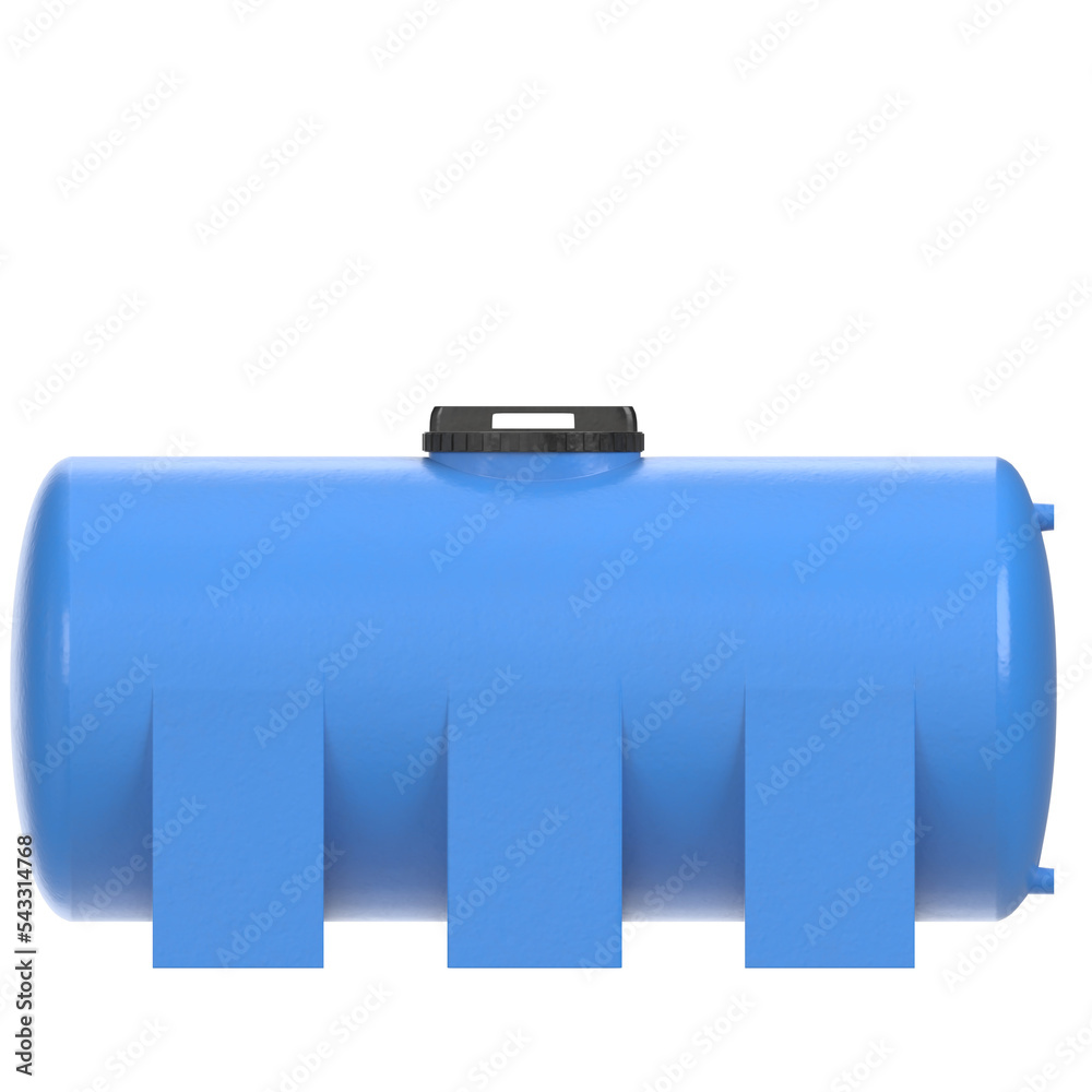 3d rendering illustration of a plastic water storage tank Stock ...